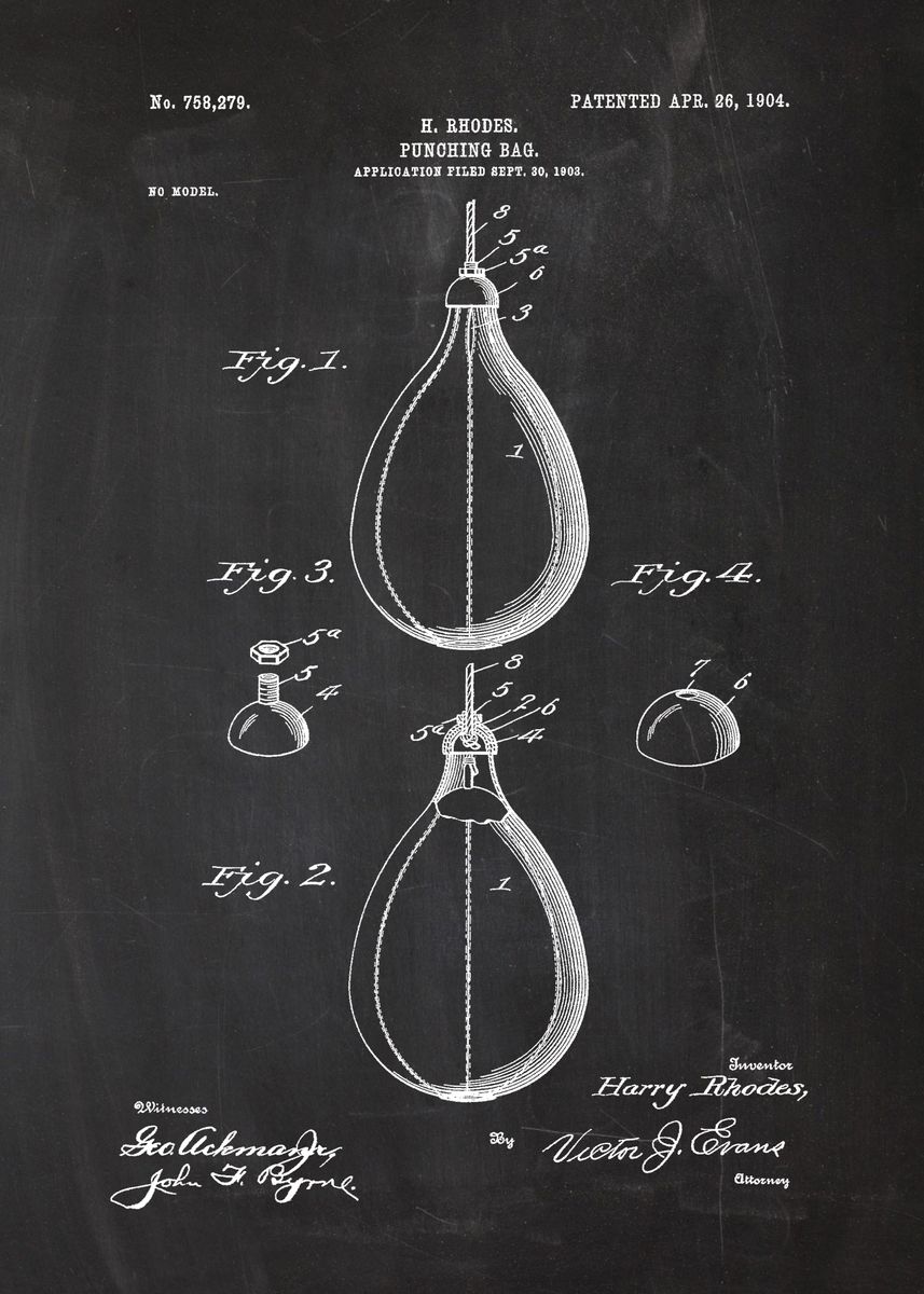 '1903 Punching Bag' Poster by Nicram K | Displate