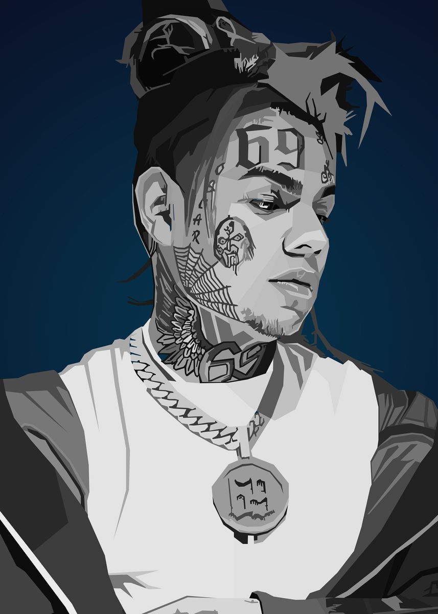 '6ix9ine WPAP Pop Art' Poster by NGUYEN DINH LONG | Displate