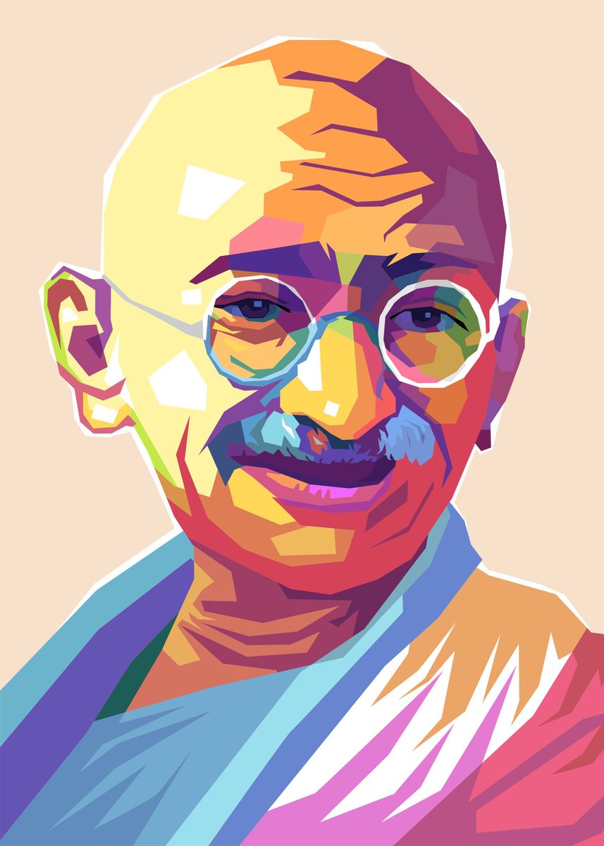 'Mahatma Gandhi' Poster by japan dream | Displate