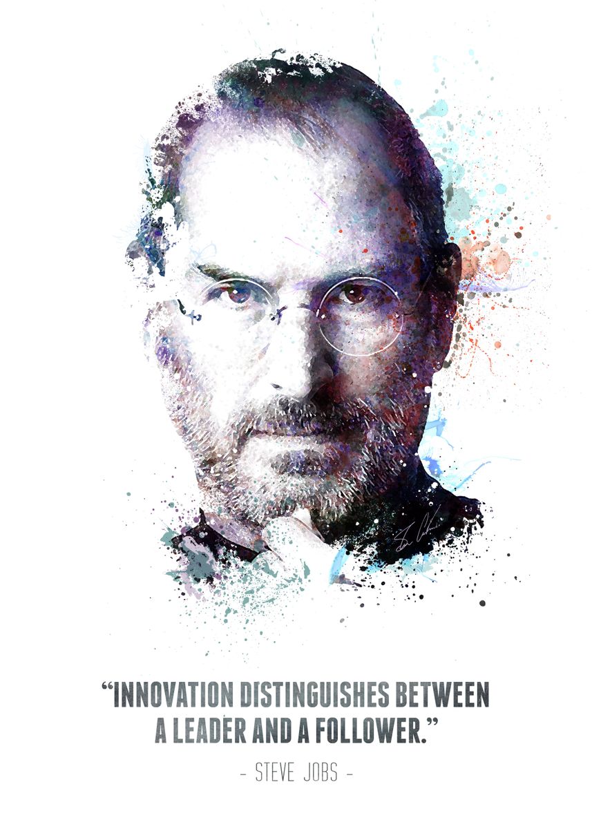 'Legend Steve Jobs ' Poster, picture, metal print, paint by Swav ...