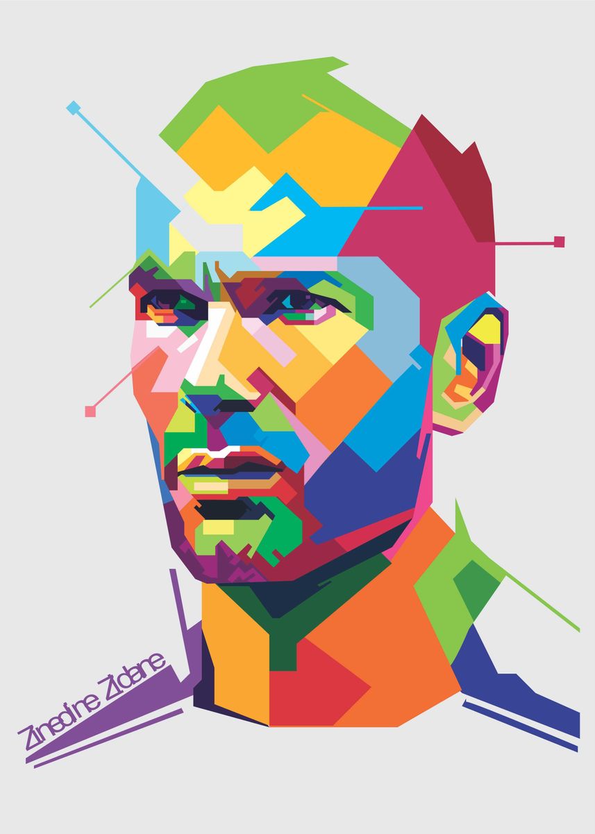 'Zinedine Zidane' Poster by Gilar Artoholic | Displate