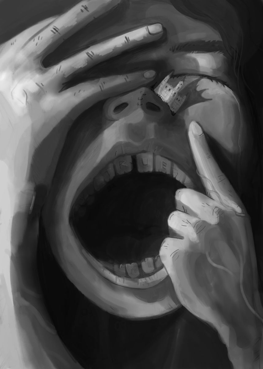'laugh out loud' Poster, picture, metal print, paint by dellaf semiga ...