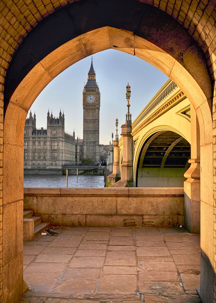 'Big ben gate' Poster, picture, metal print, paint by М Dam | Displate