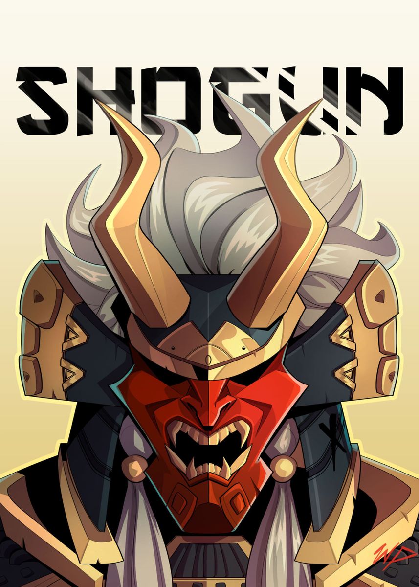 'Shogun White' Poster by William Puekker | Displate