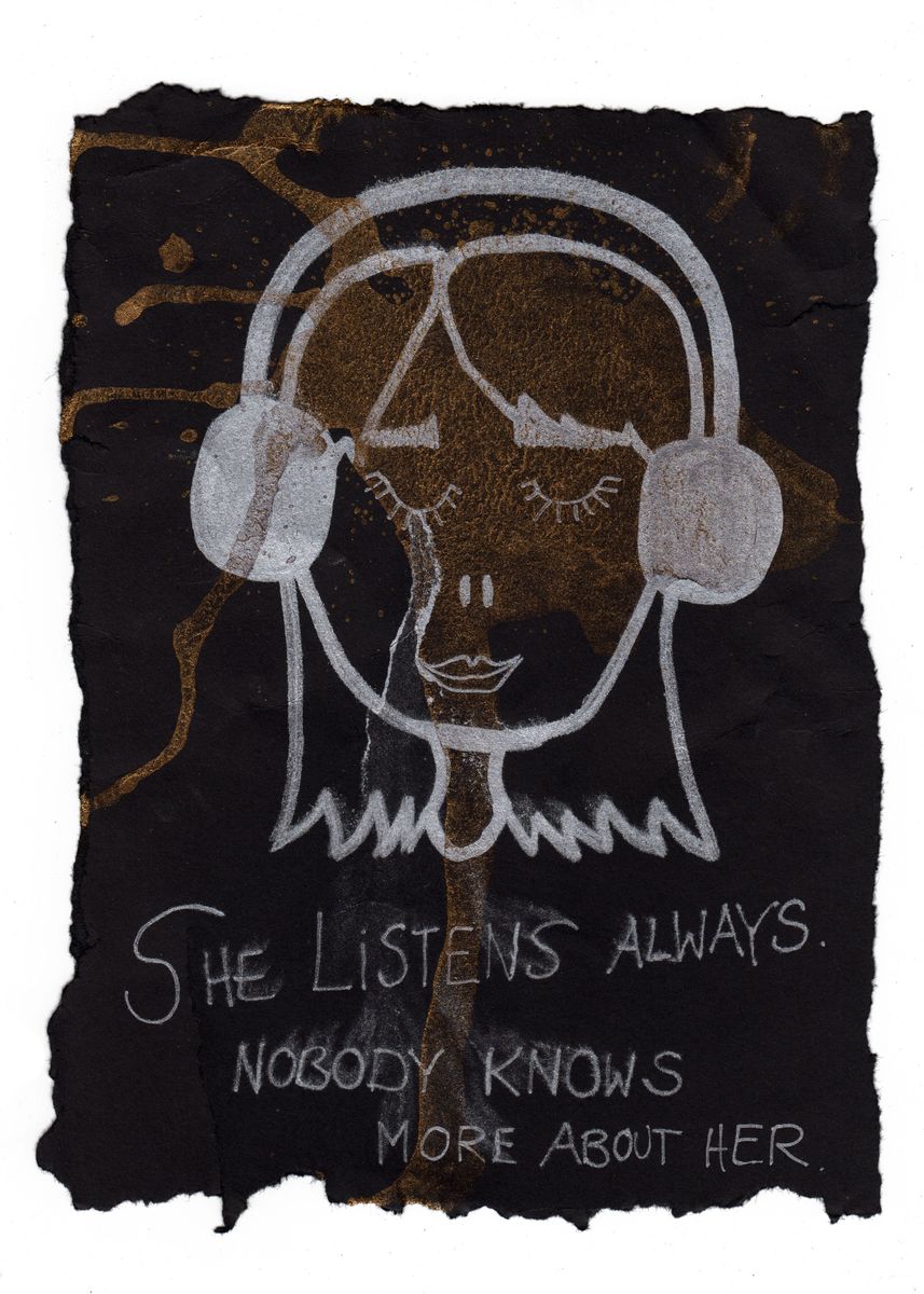 'She knows' Poster, picture, metal print, paint by Anja Claudia Pentrop ...