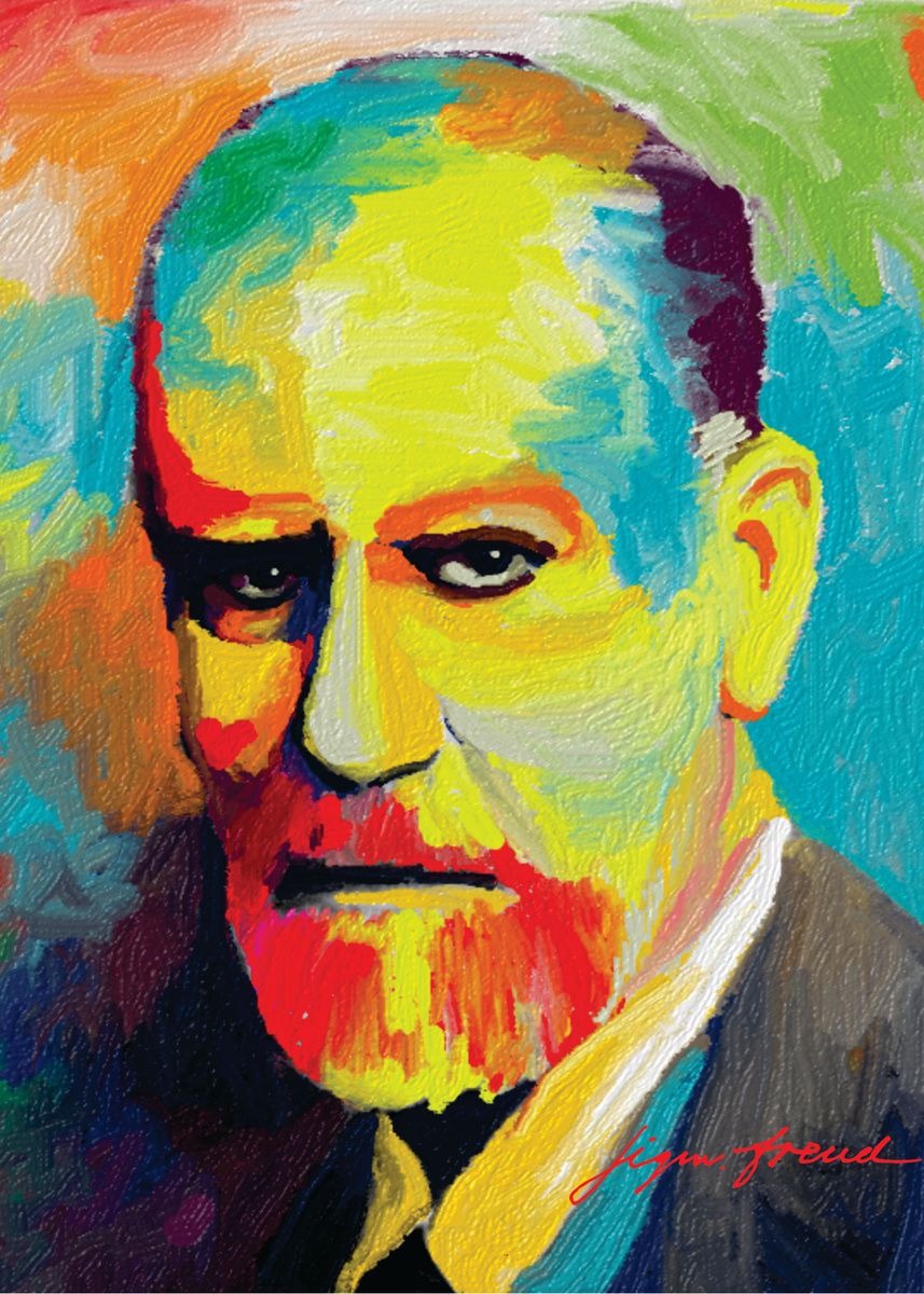 'Sigmund Freud' Poster, picture, metal print, paint by Vone Branquinho ...