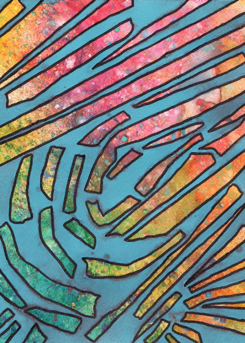 'Disco Zebra' Poster, picture, metal print, paint by Kaitlyn Parker ...