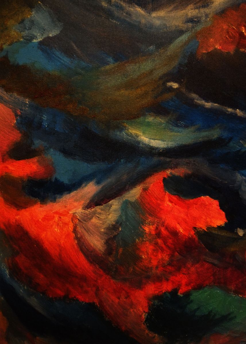 'Magma' Poster, picture, metal print, paint by Izyan Nordin | Displate