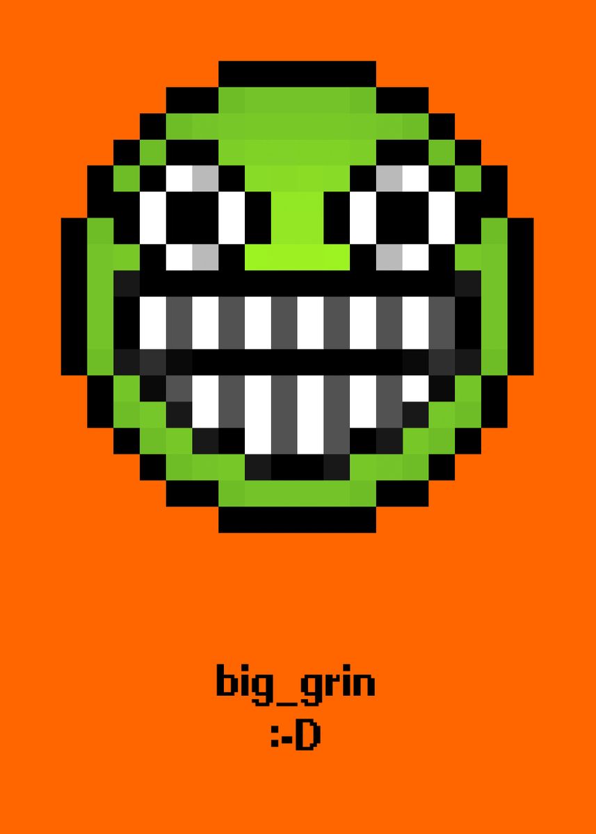 'Big Grin' Poster by Nadiana | Displate