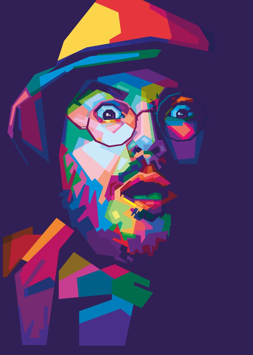 'Jack Black in popart' Poster, picture, metal print, paint by Ifrillah ...