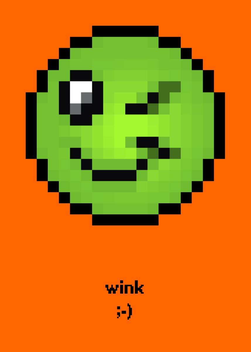 'Wink' Poster by Nadiana | Displate