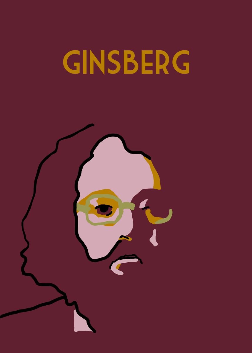 'Allen Ginsberg' Poster by Savant Designs | Displate