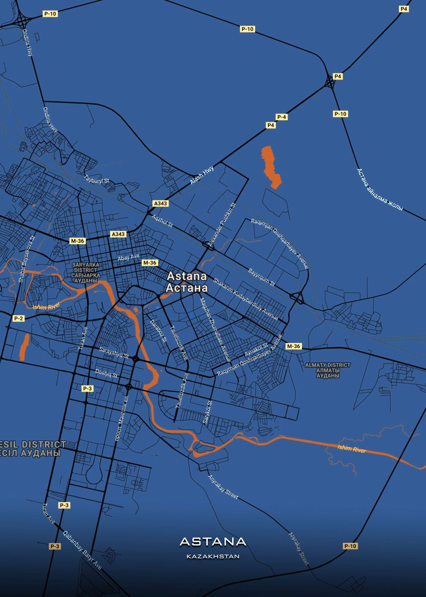 'Astana Kazakhstan' Poster by Gab Fernando | Displate