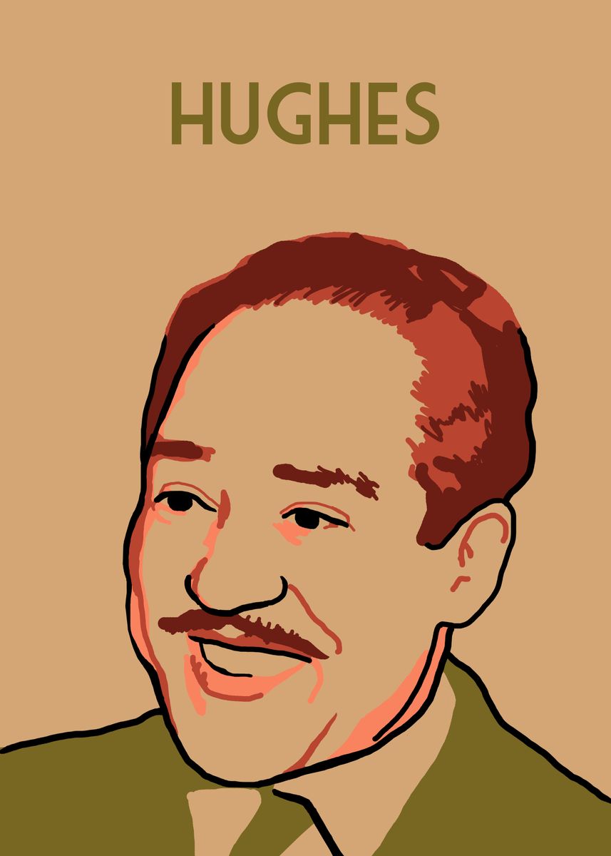 'Langston Hughes' Poster, picture, metal print, paint by Savant Designs ...
