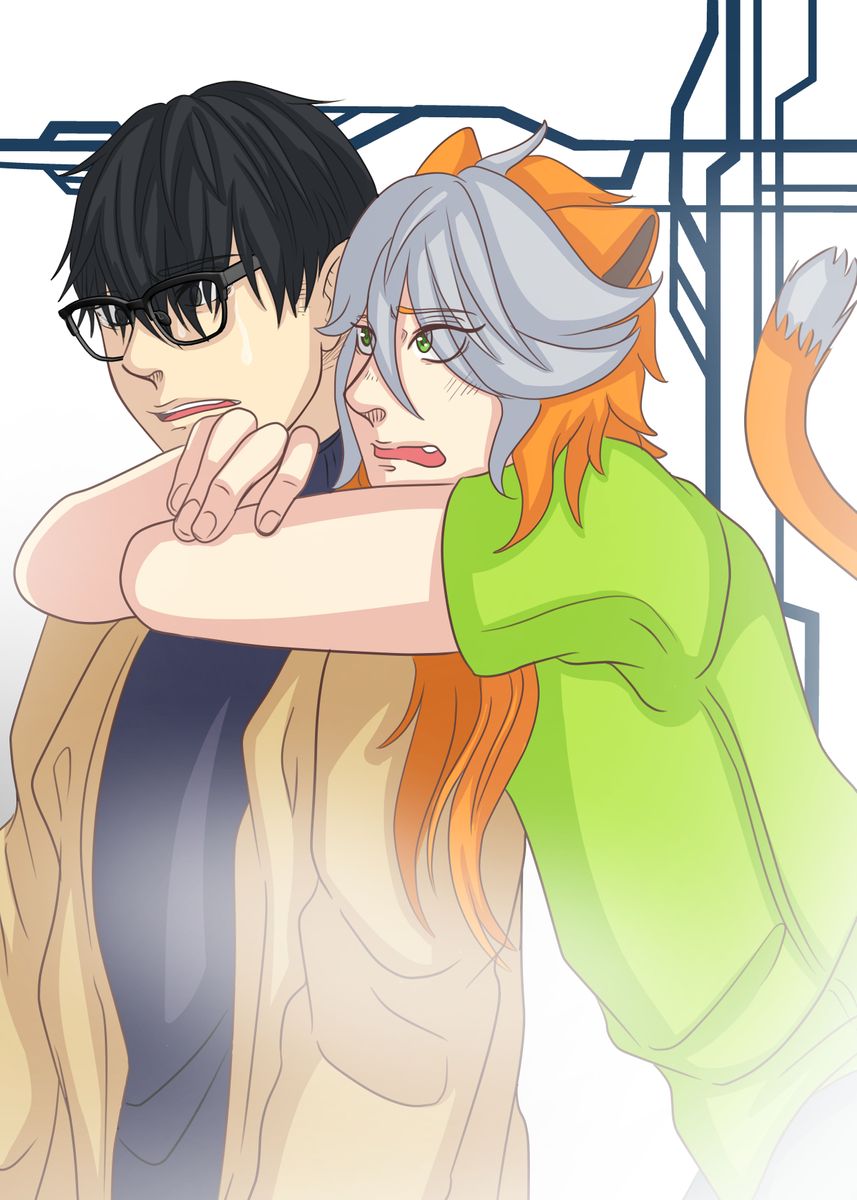 'Purrsonal Catsitter 2' Poster by Denise Hockling | Displate