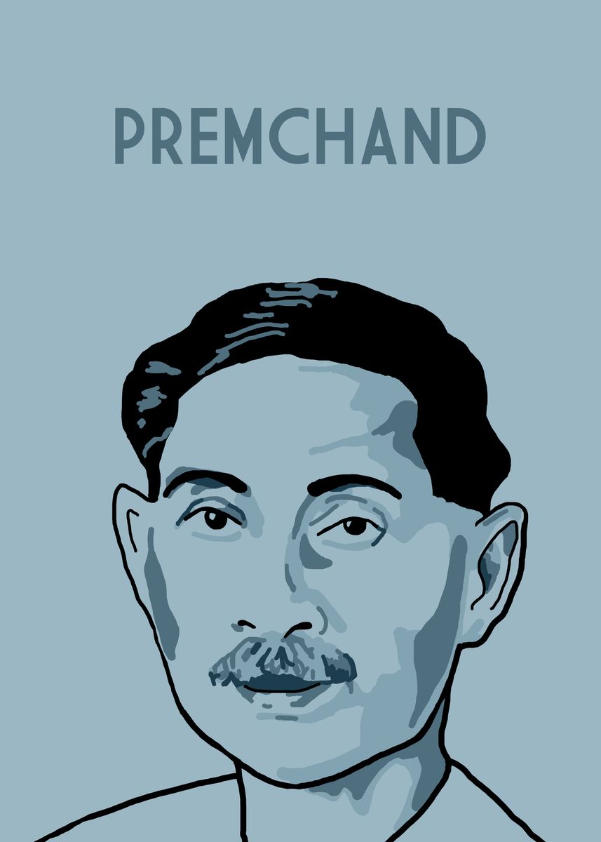 'Munshi Premchand' Poster, picture, metal print, paint by Savant ...