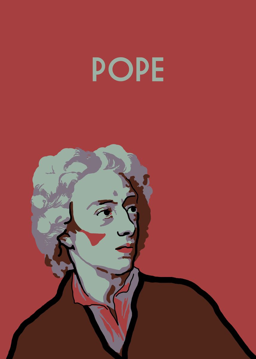 'Alexander Pope' Poster, picture, metal print, paint by Savant Designs ...