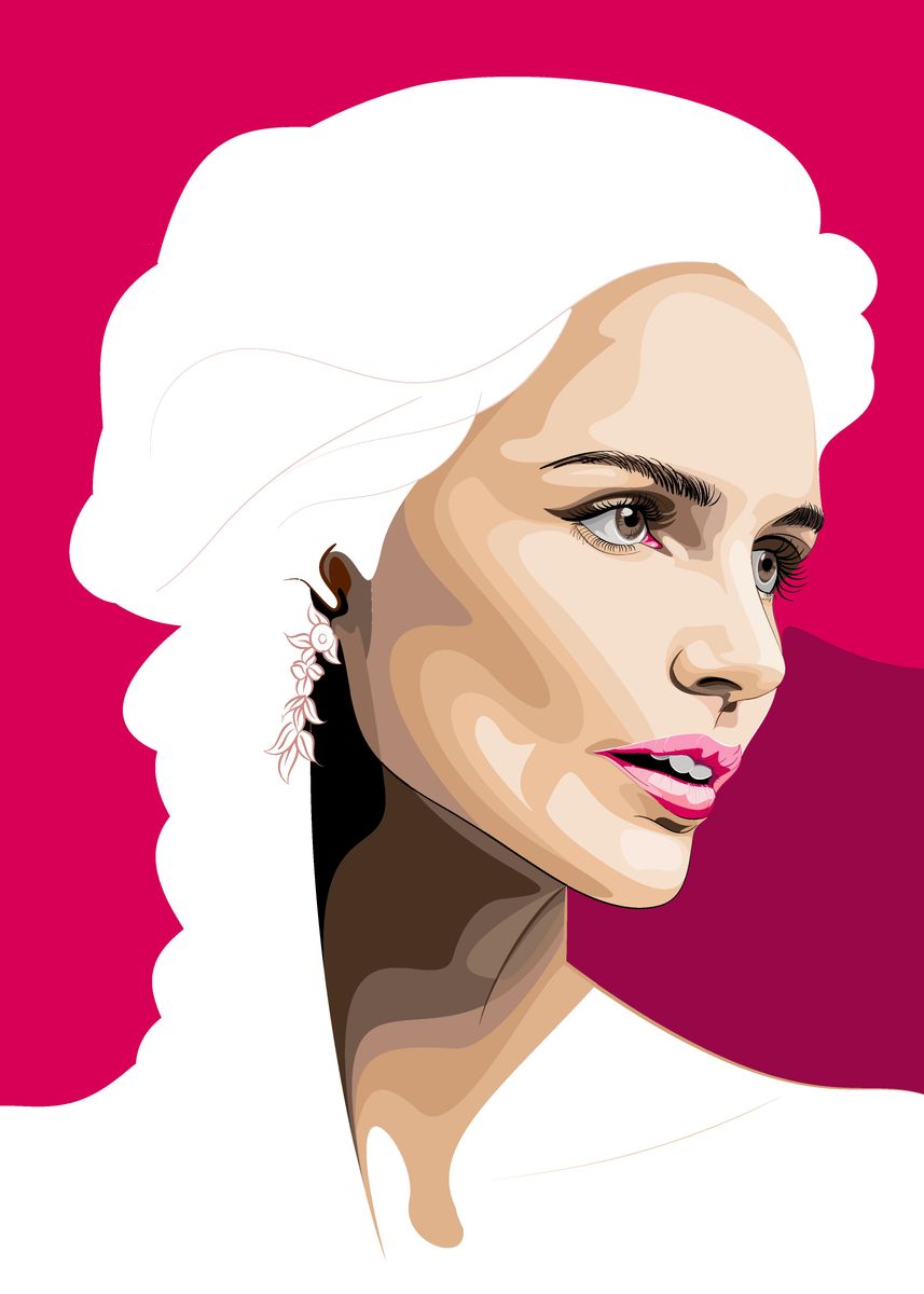 'simple abstract vector art' Poster, picture, metal print, paint by ...