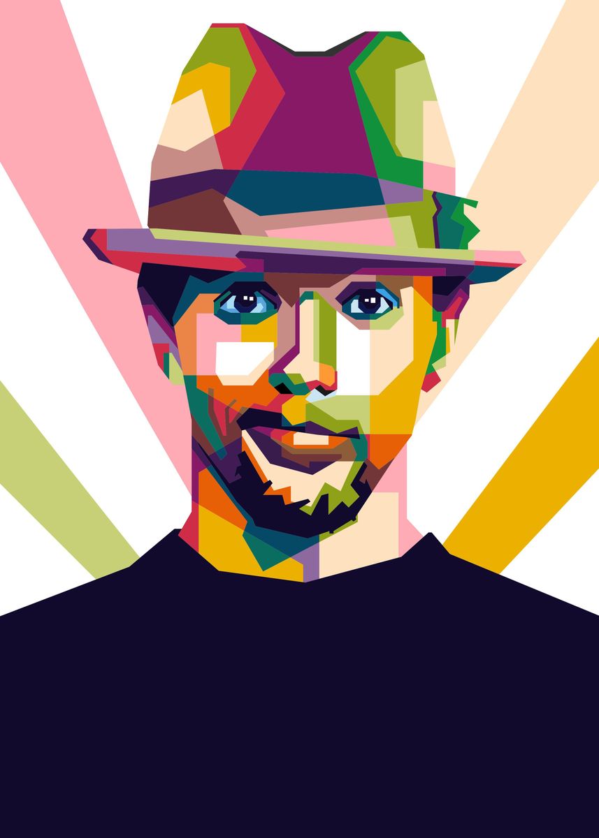 'Jason Mraz Style WPAP' Poster, picture, metal print, paint by Rizky ...