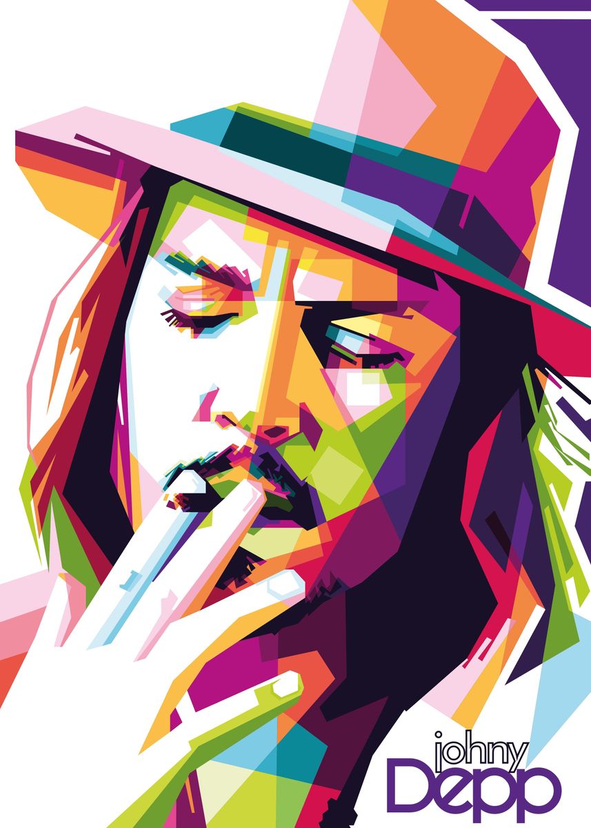 'Johnny Depp ' Poster, picture, metal print, paint by Triminto Otnimirt ...
