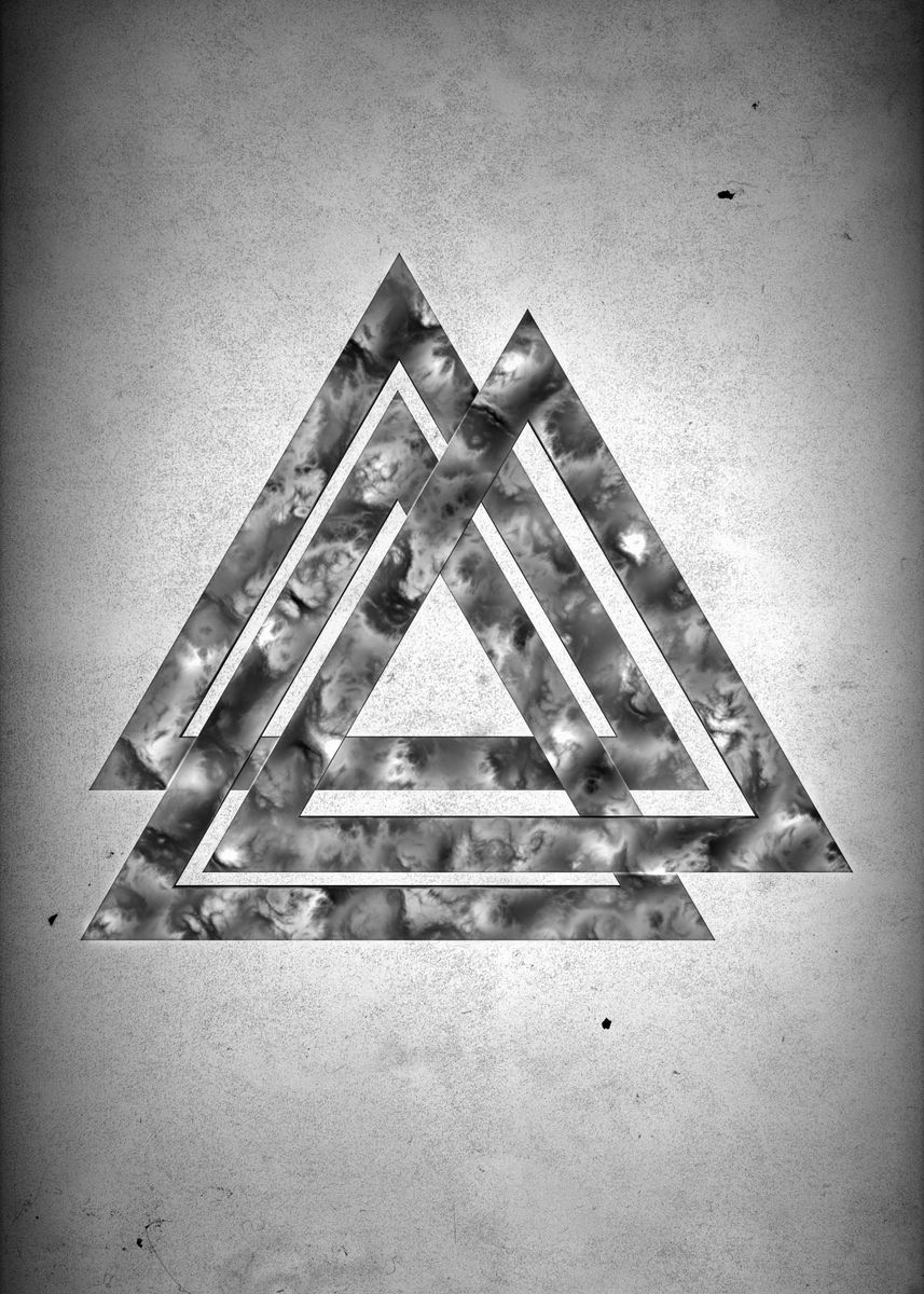 'Three Triangles' Poster by Josh Lapham | Displate