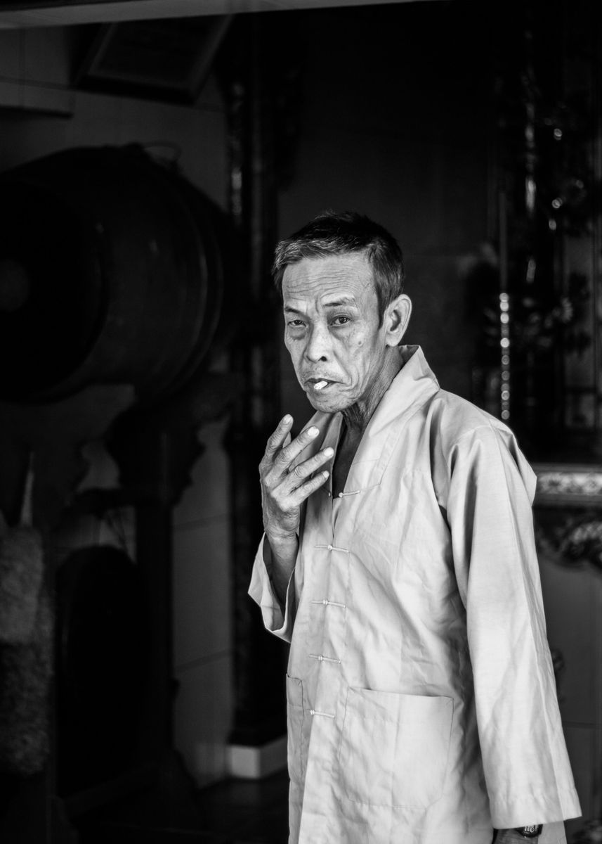 'The Smoking Man' Poster, picture, metal print, paint by Eric Larsson ...