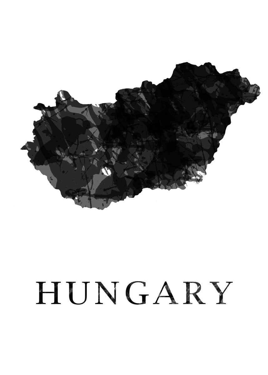 'Hungary' Poster, picture, metal print, paint by Jesper Hvilsted | Displate