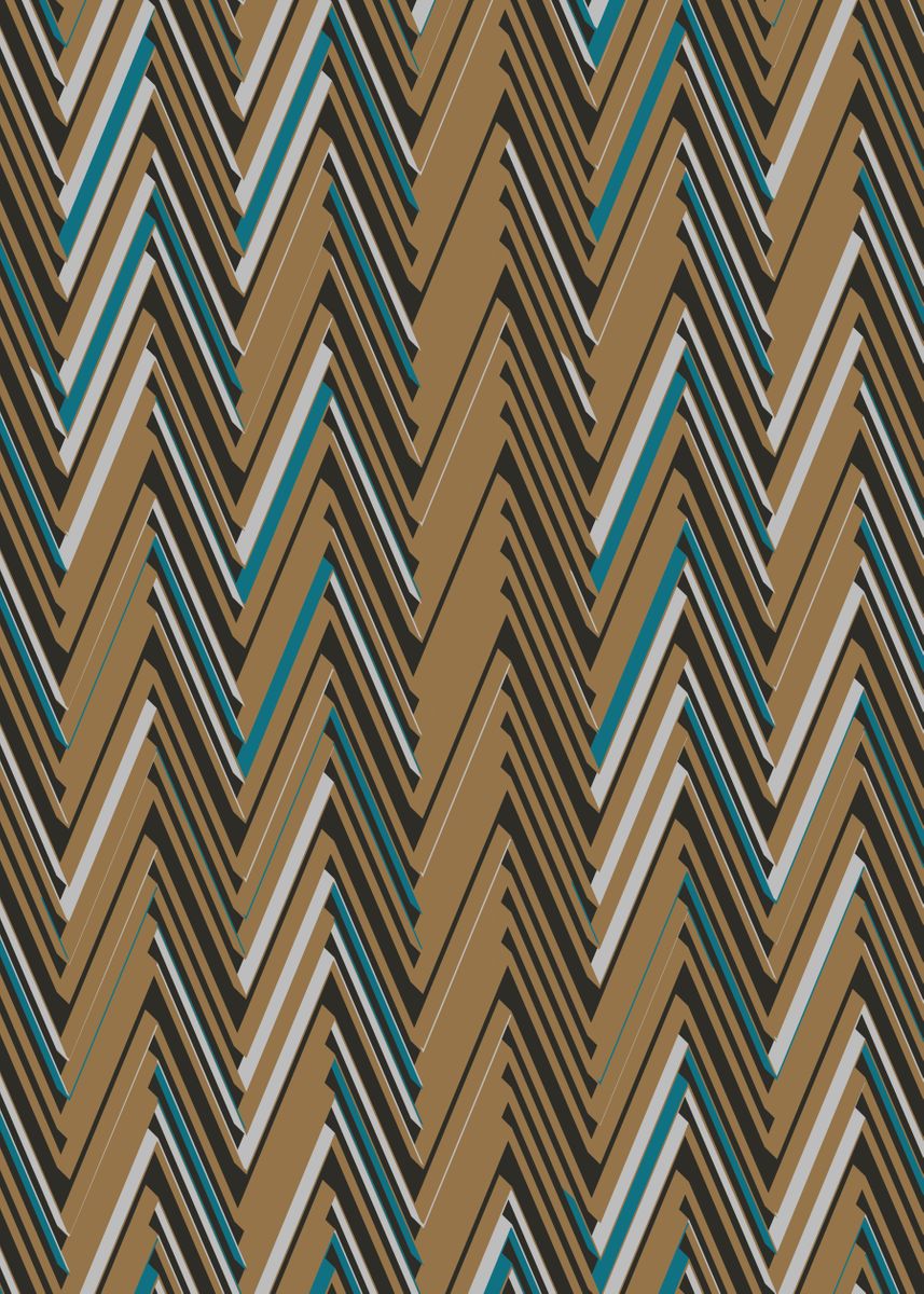 '3d Chevron' Poster by Amir Faysal | Displate