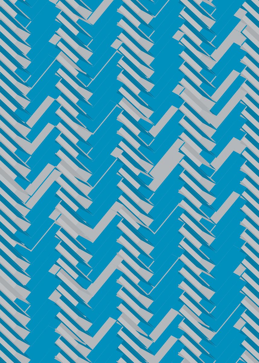 '3d Chevron' Poster by Amir Faysal | Displate