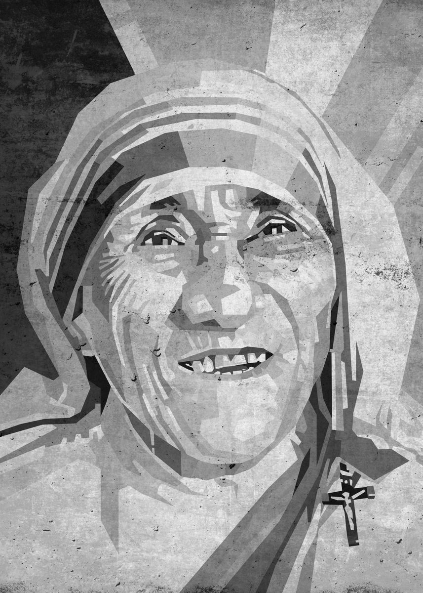'Mother Teresa' Poster, picture, metal print, paint by Acongraphic ...