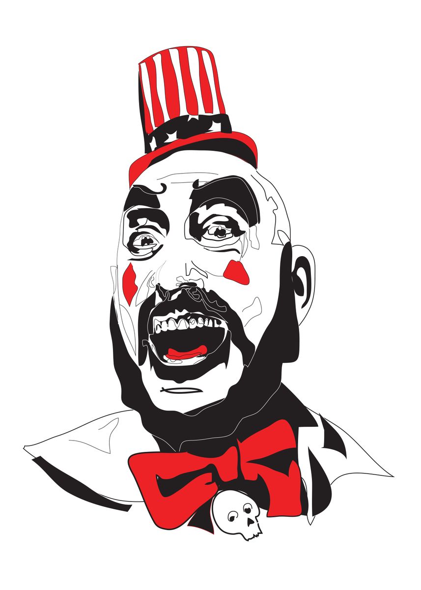 'Captain Spaulding' Poster by Lizzy M | Displate