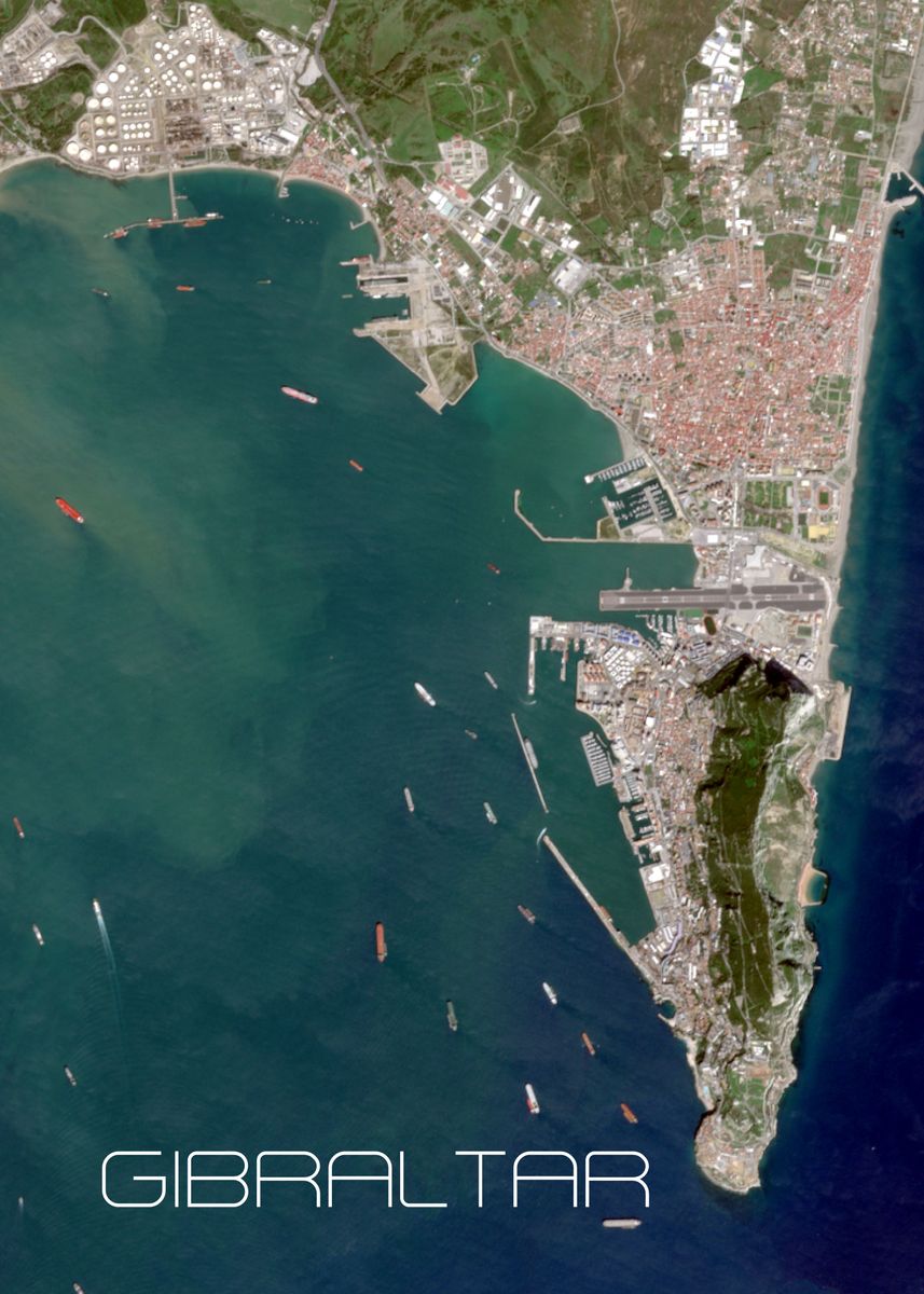 'GIBRALTAR' Poster, picture, metal print, paint by Michal Krupinski ...