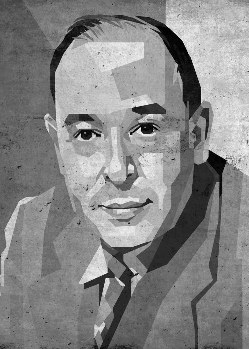 'CS Lewis' Poster by Acongraphic Studio | Displate