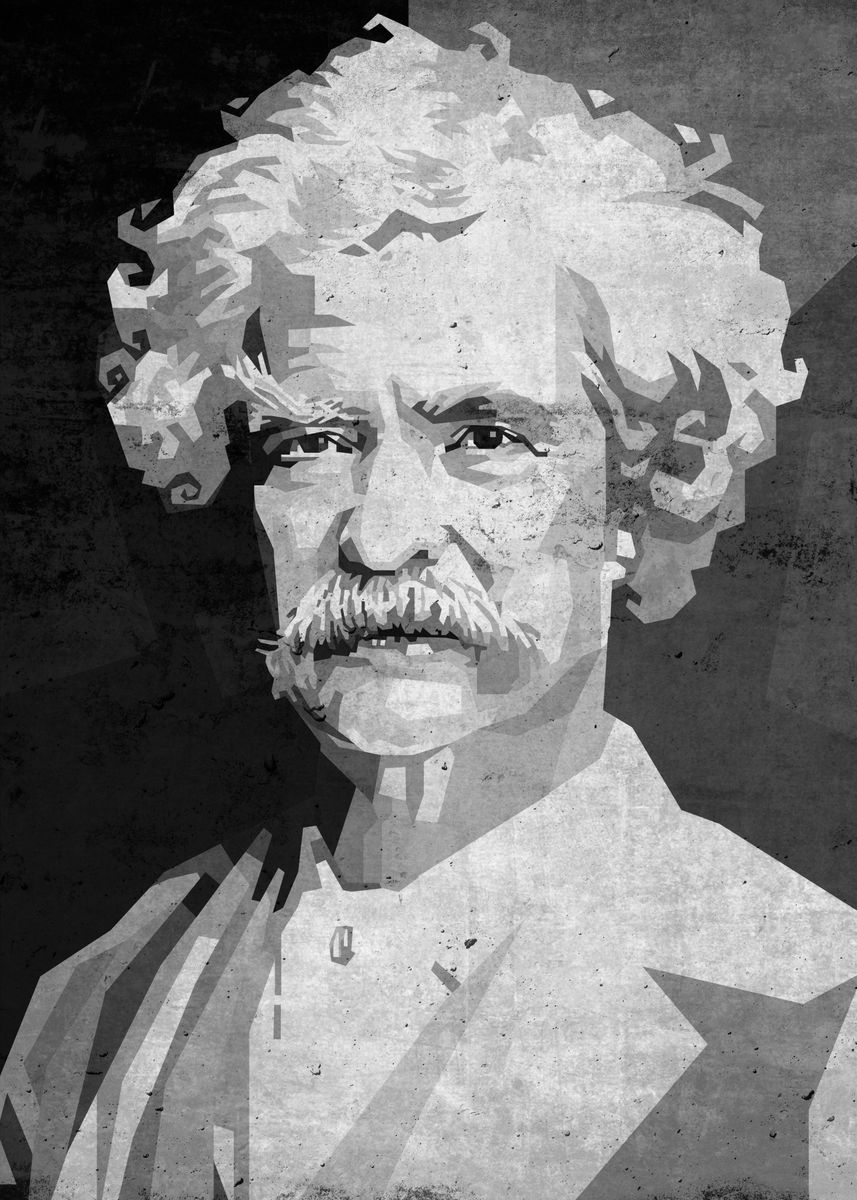 'Mark Twain' Poster, picture, metal print, paint by Acongraphic Studio ...