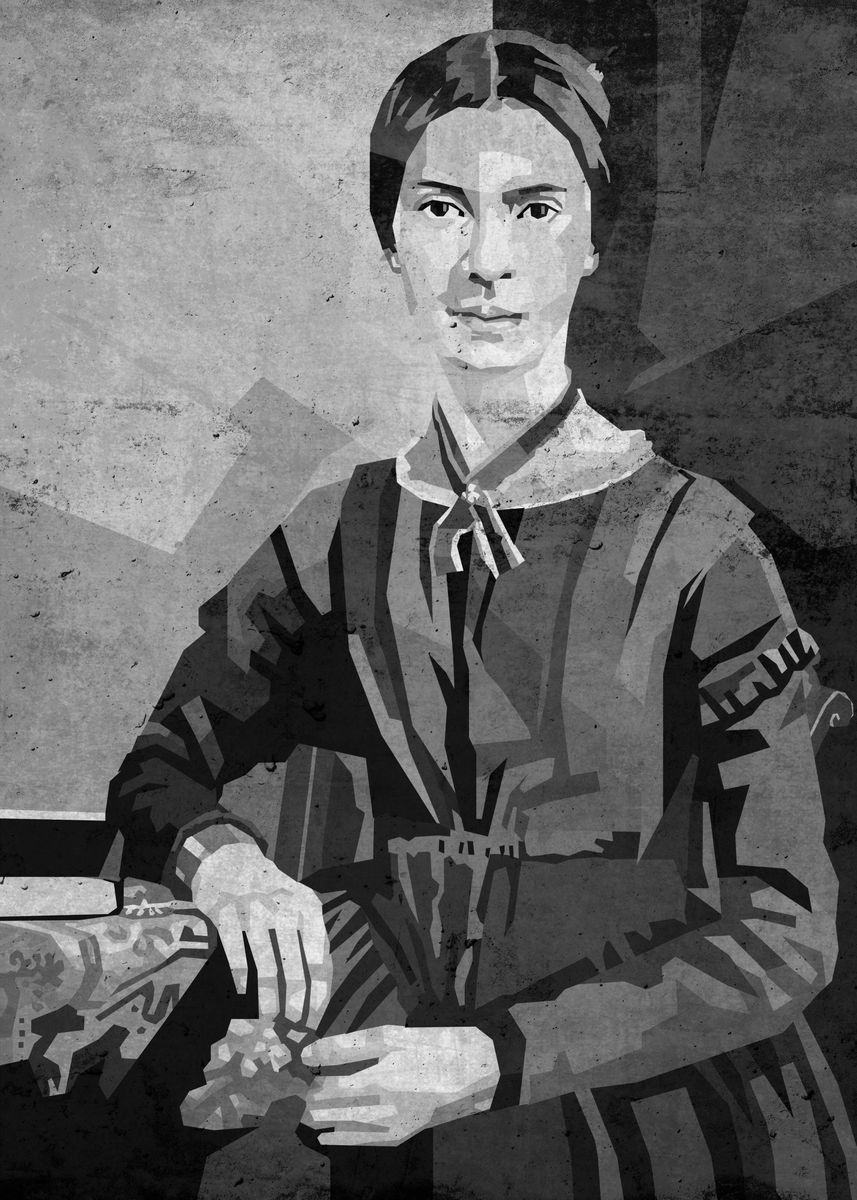 'Emily Dickinson' Poster, picture, metal print, paint by Acongraphic ...