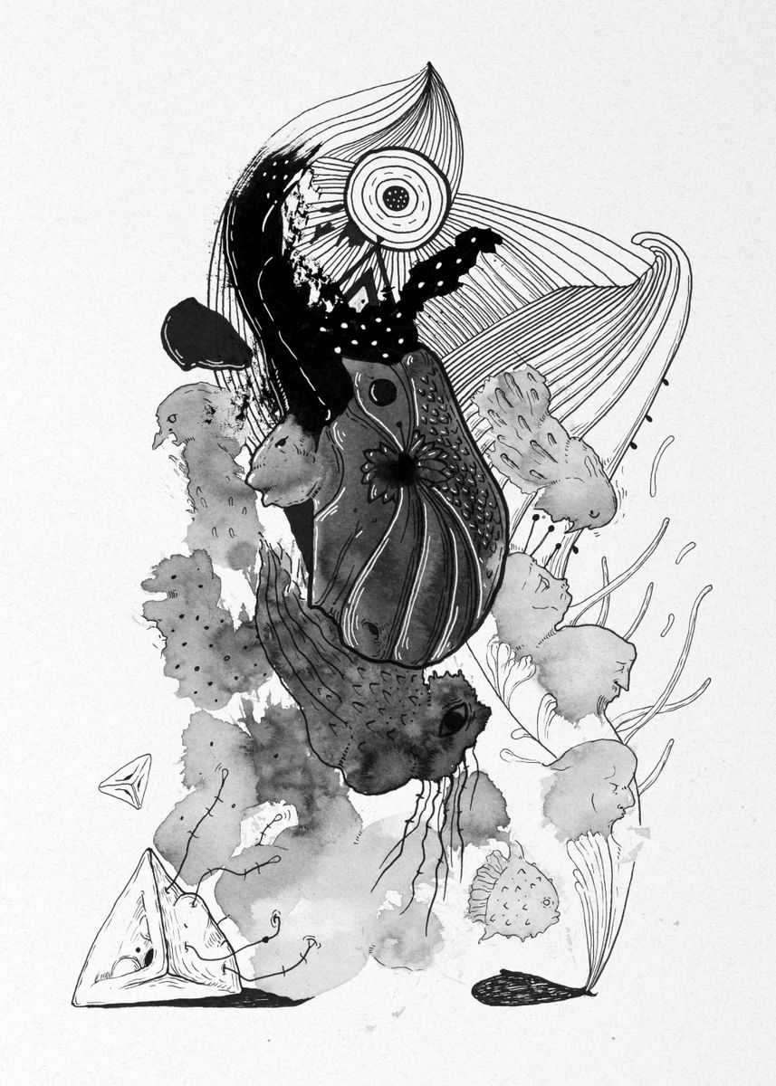 'Introspection' Poster, picture, metal print, paint by Stephen Alvas ...