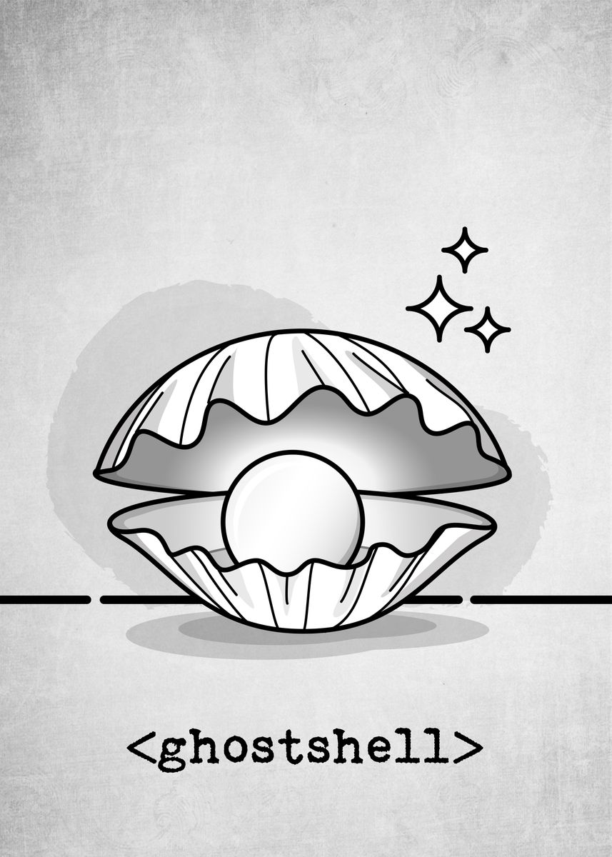 'Ghostshell' Poster by Kaisa Holsting | Displate