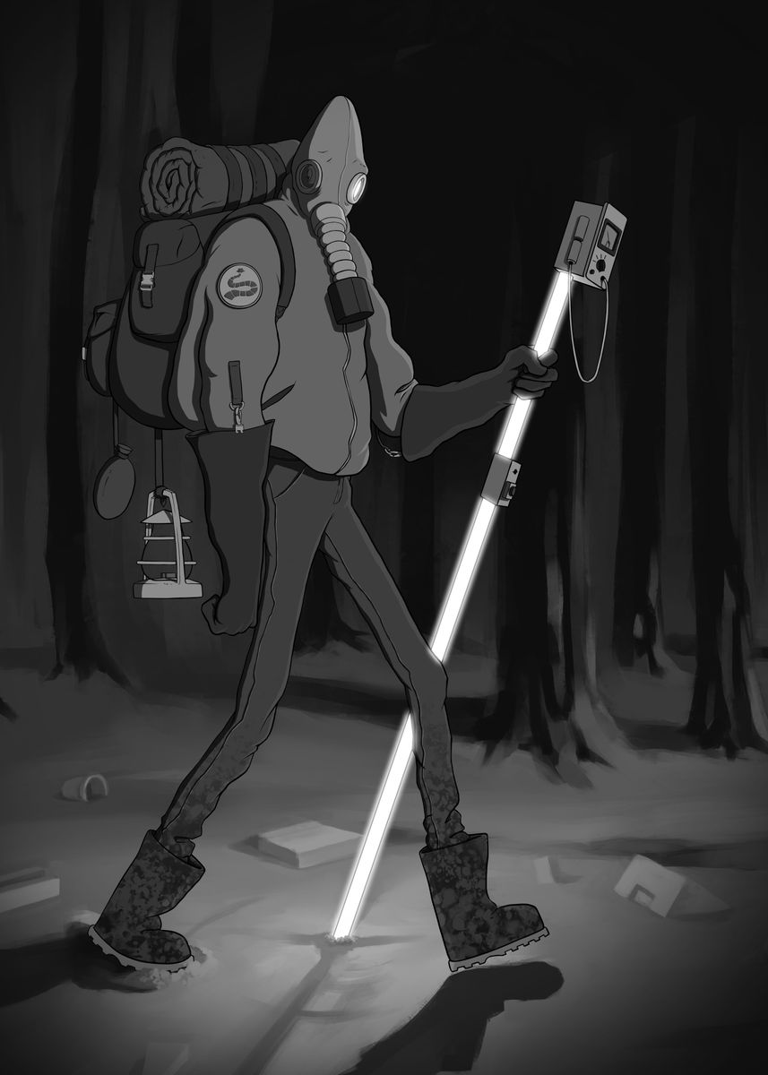 'Backpacker' Poster by Alexander Evseev | Displate