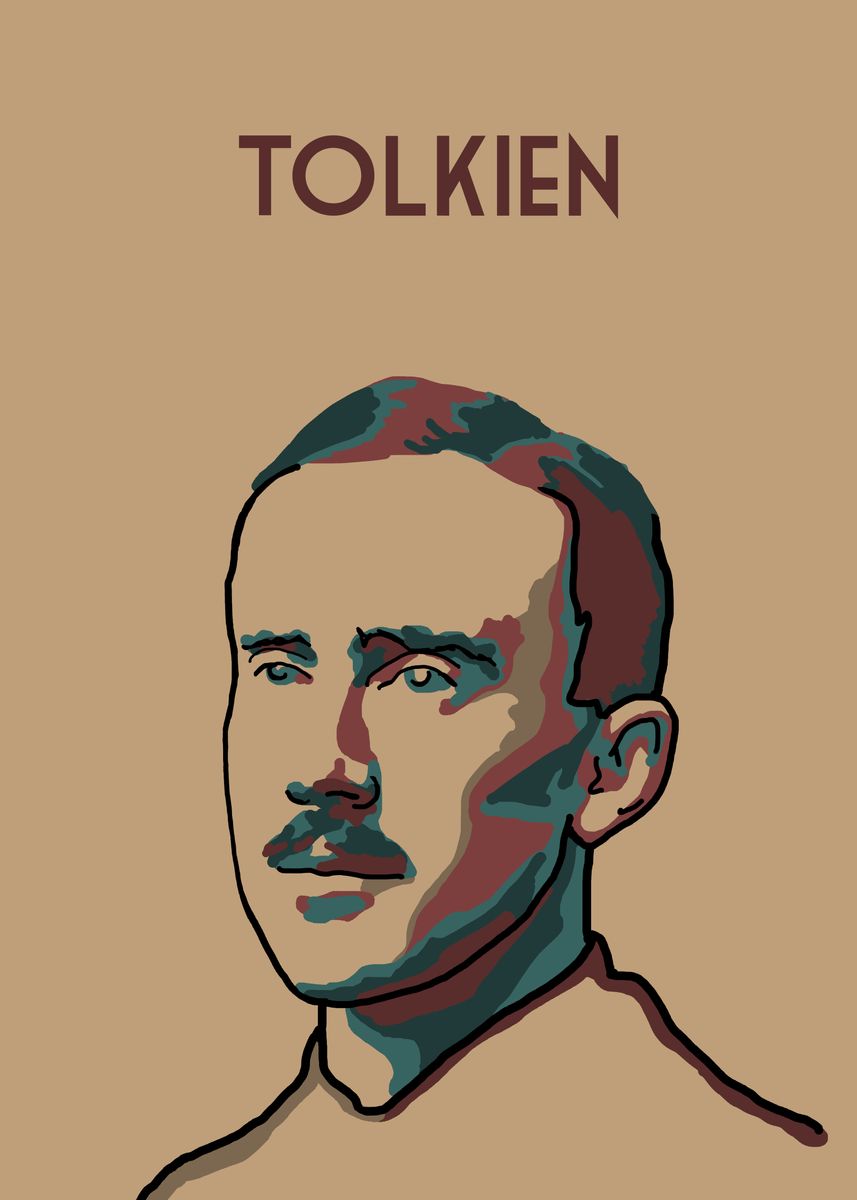 'JRR Tolkien' Poster, picture, metal print, paint by Savant Designs ...