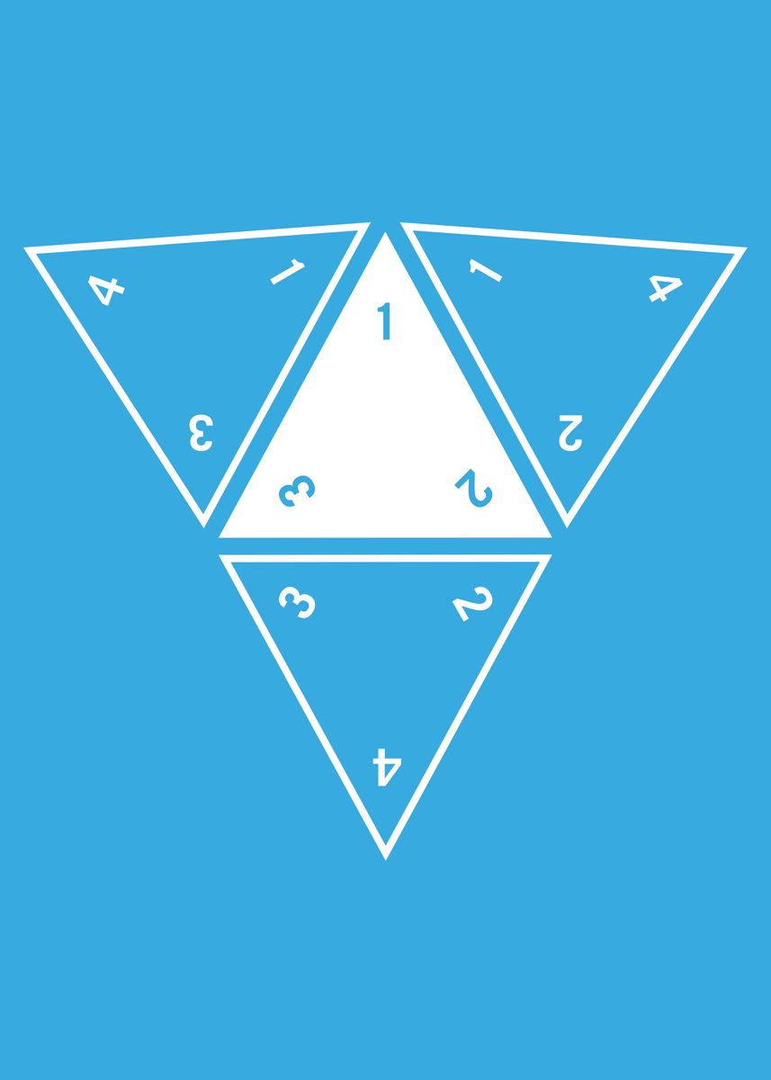 'Unrolled D4' Poster by Clark Street Press | Displate