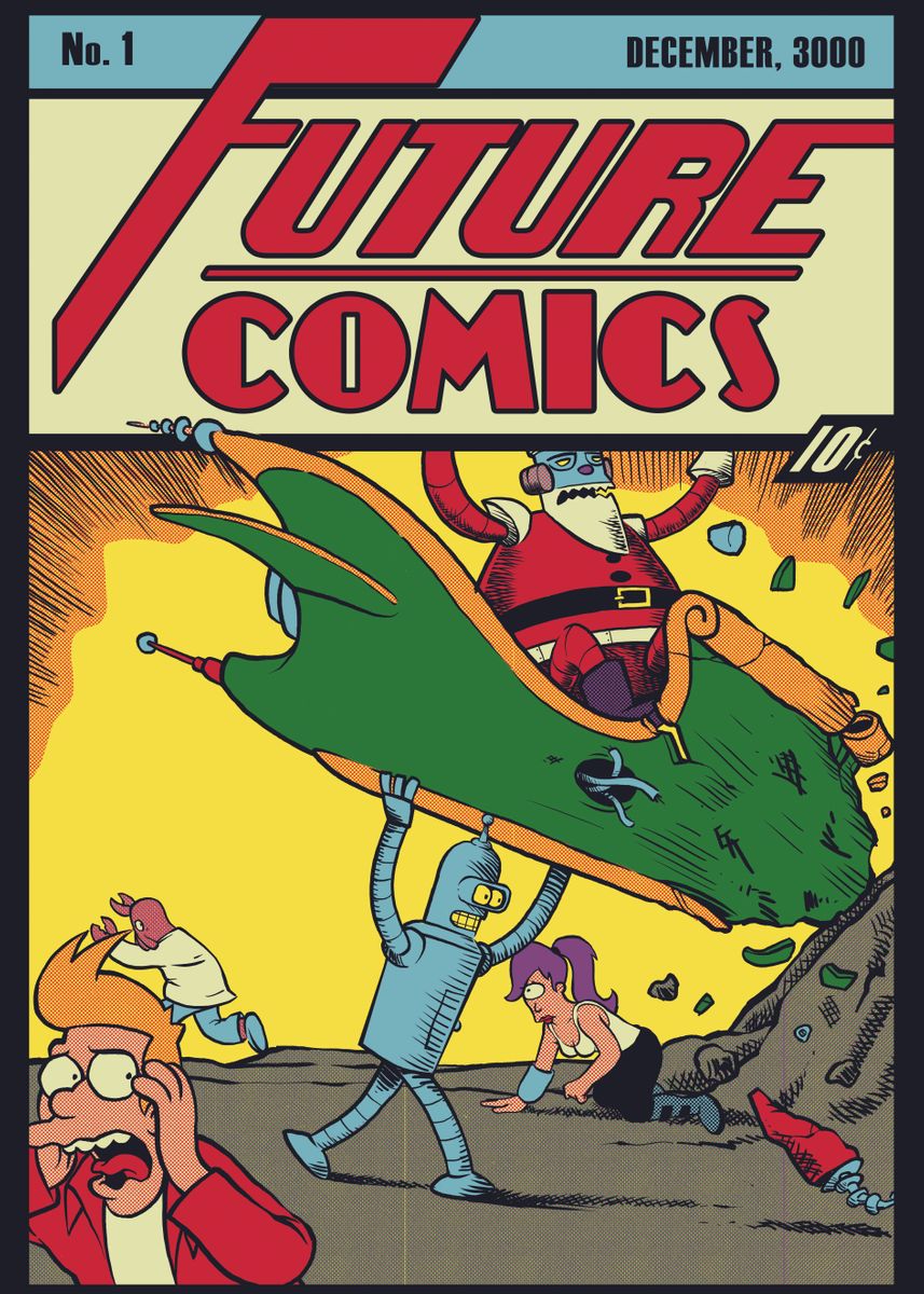 'Future Comics' Poster, picture, metal print, paint by gianni corniola ...