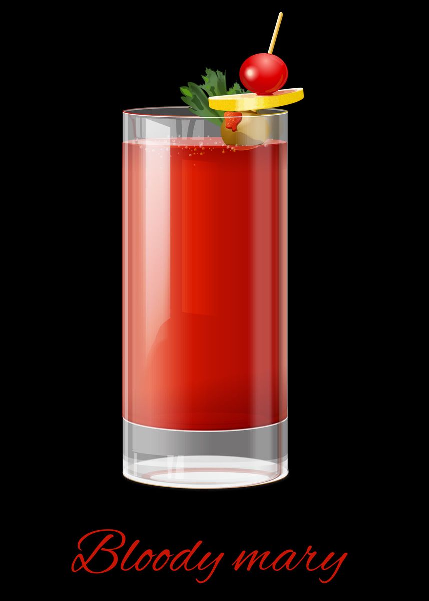 'Bloody mary black' Poster by dmc 696 | Displate