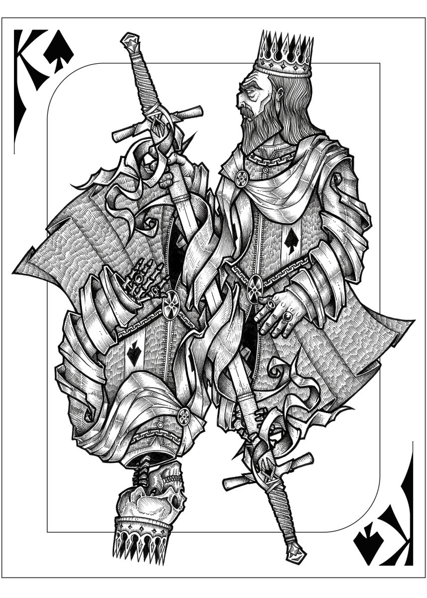 'The Death Card' Poster, picture, metal print, paint by Gabriel ...