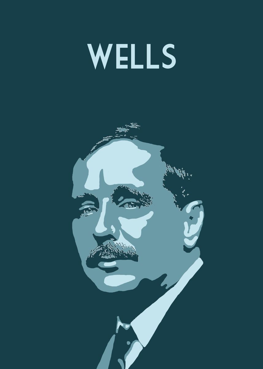 'HG Wells' Poster, picture, metal print, paint by Savant Designs | Displate