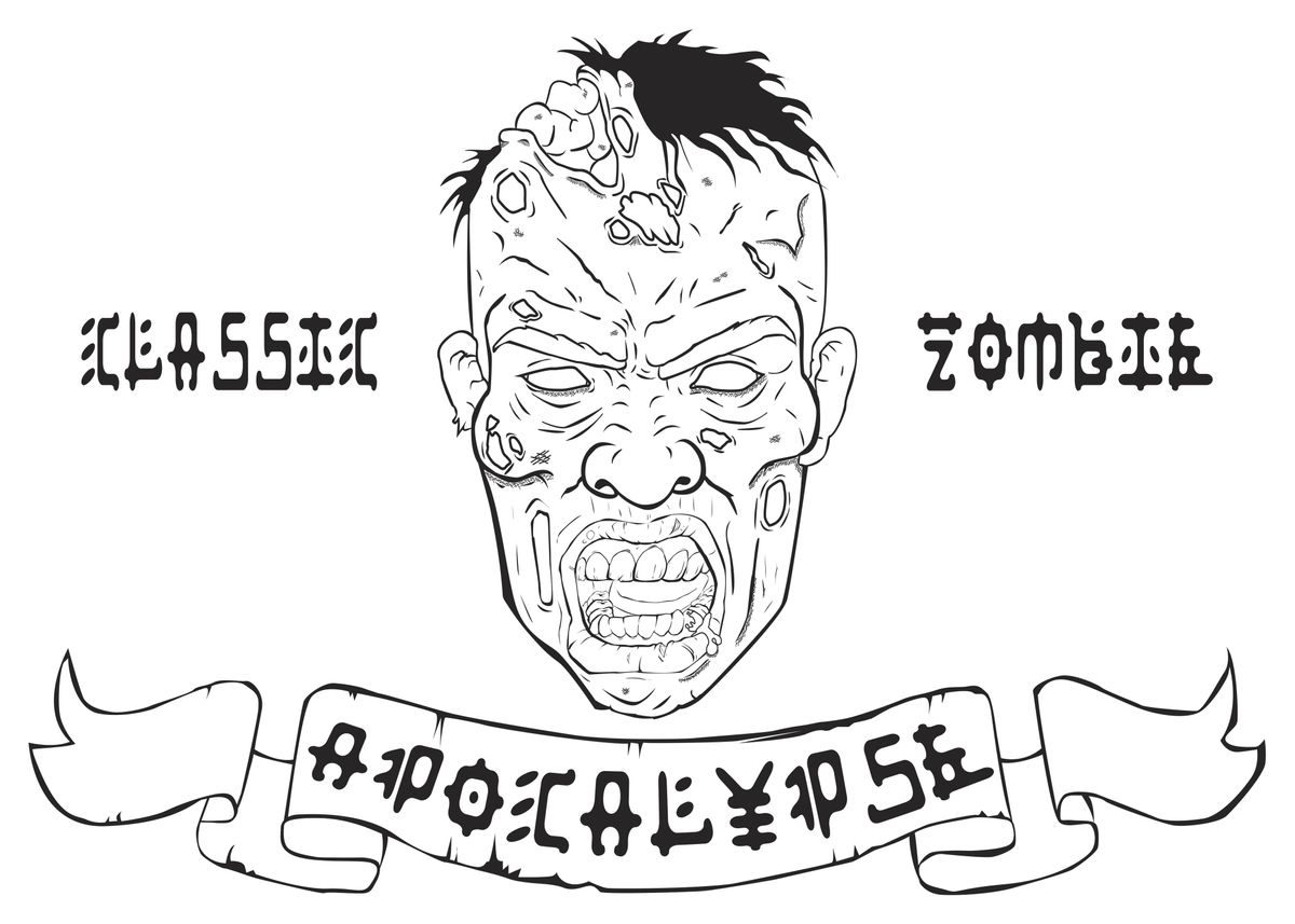 'Classic Zombie Apocalypse' Poster by Huzro Design | Displate