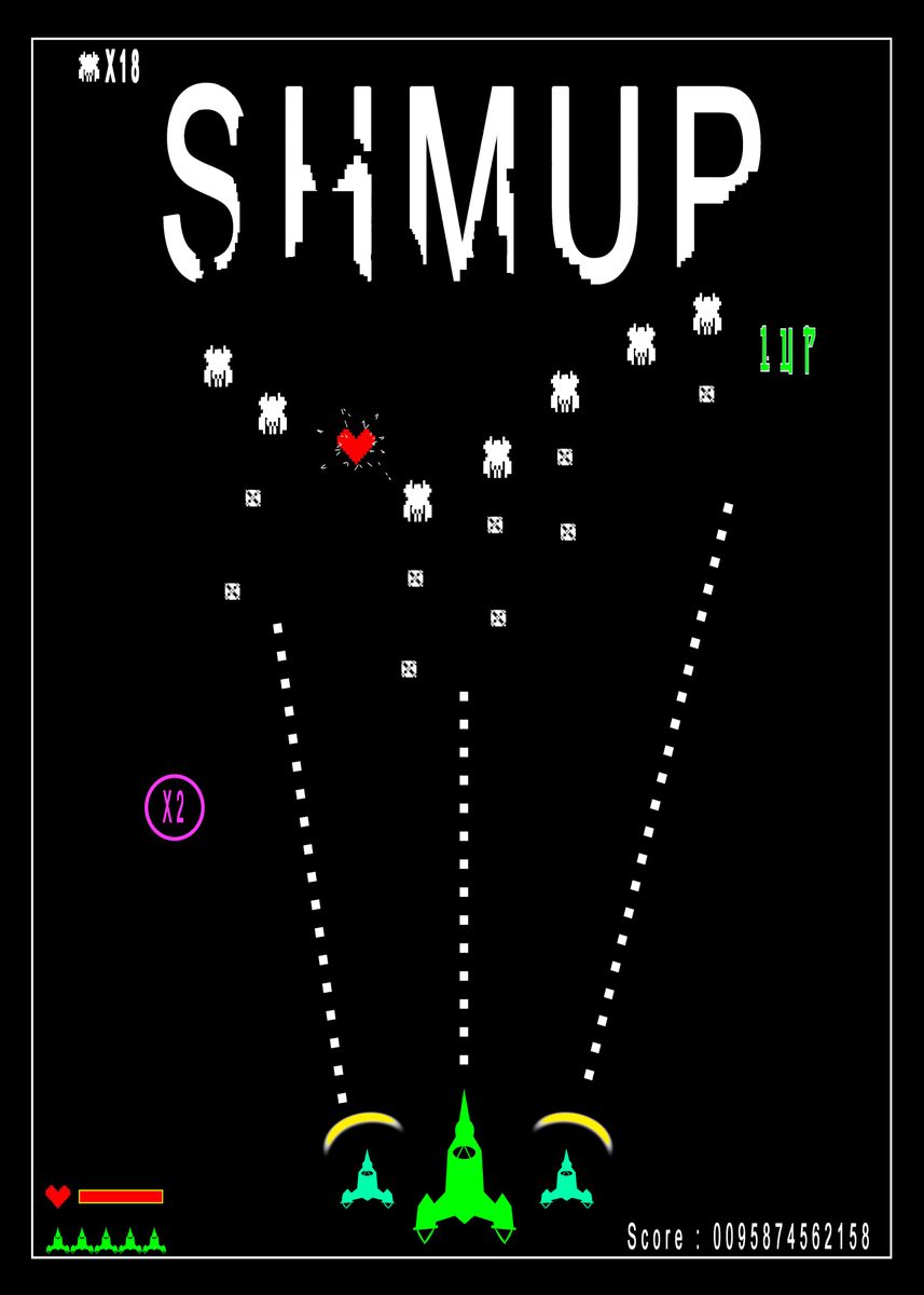 'SHMUP' Poster by Huzro Design | Displate