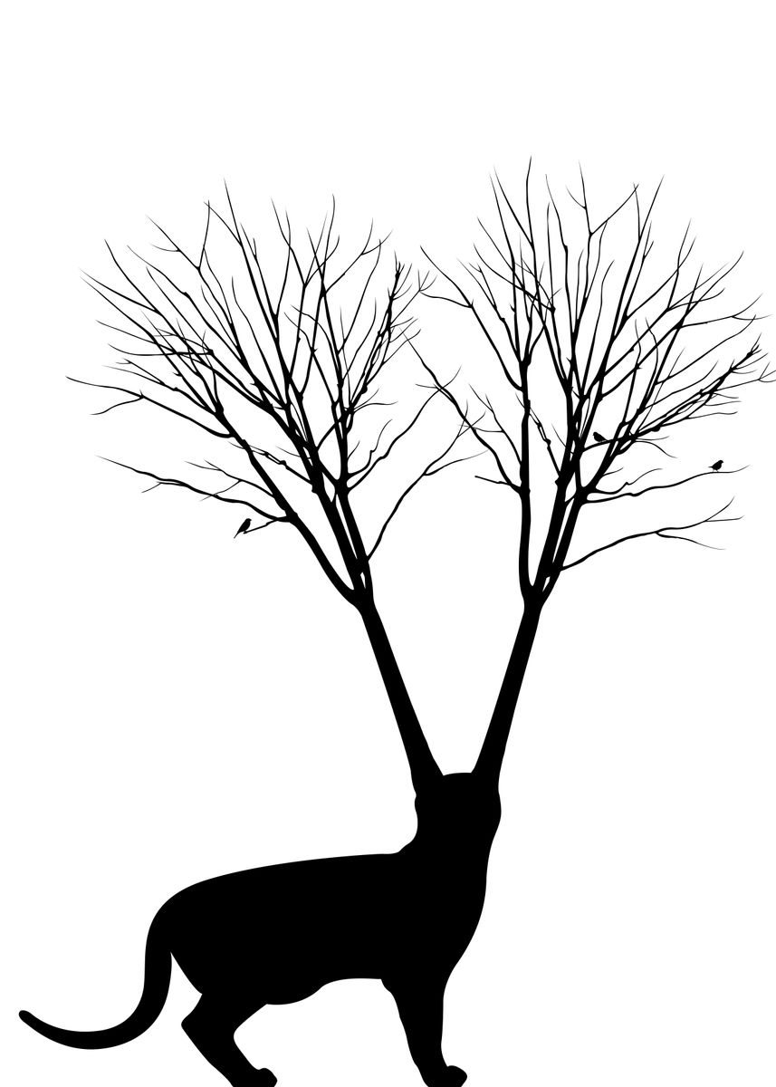 'Cat Tree' Poster, picture, metal print, paint by Clark Street Press ...
