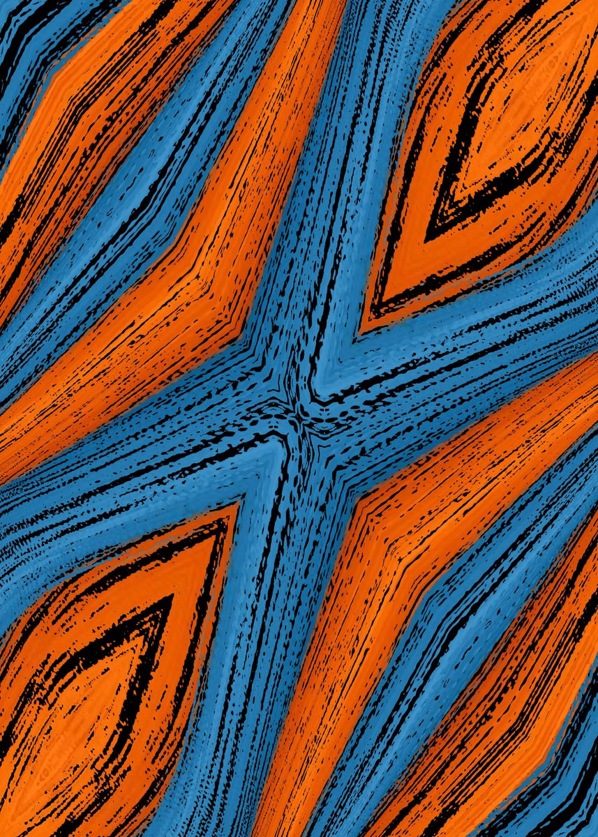 'Stripes' Poster, picture, metal print, paint by Vedran M | Displate