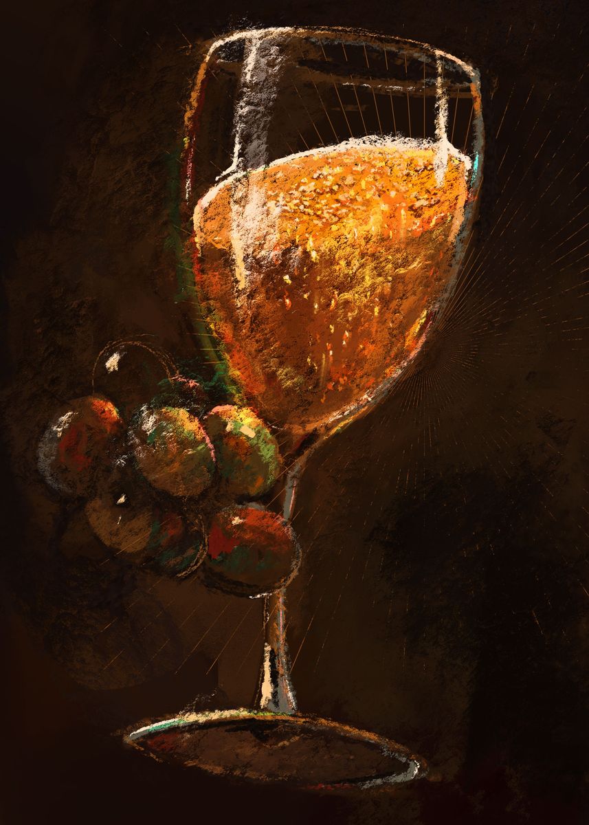 'Weightless Champagne 1' Poster by Ed Labetski | Displate