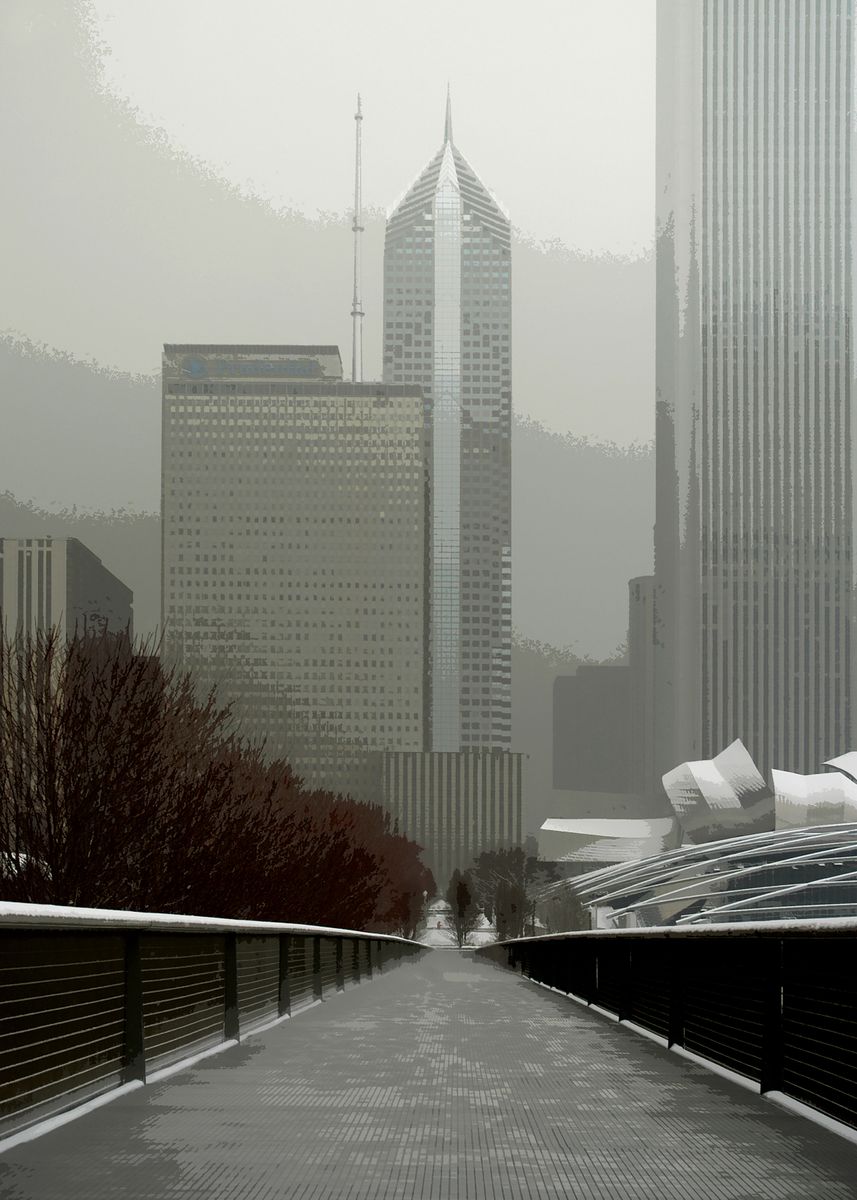 'Chicago Millenium Park' Poster by greg loudon | Displate